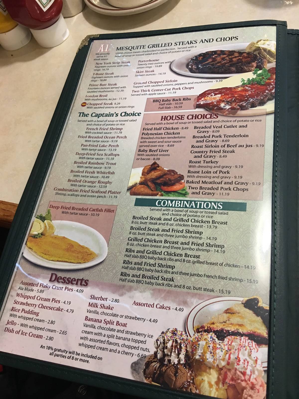 Menu at New Petros Restaurant, Hammond