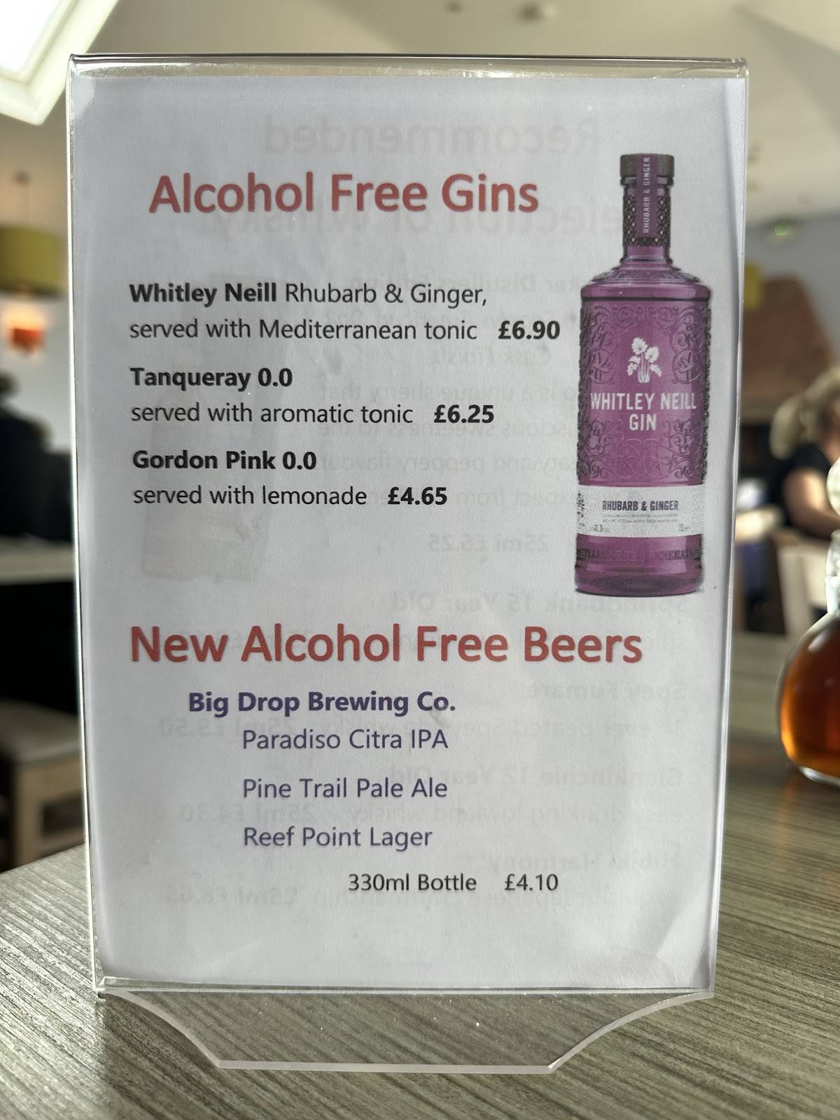Menu at New Waggoners pub & bar, Burnley, Manchester Road