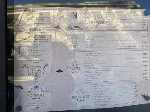 Menu au Le Napoléon restaurant, Nimes