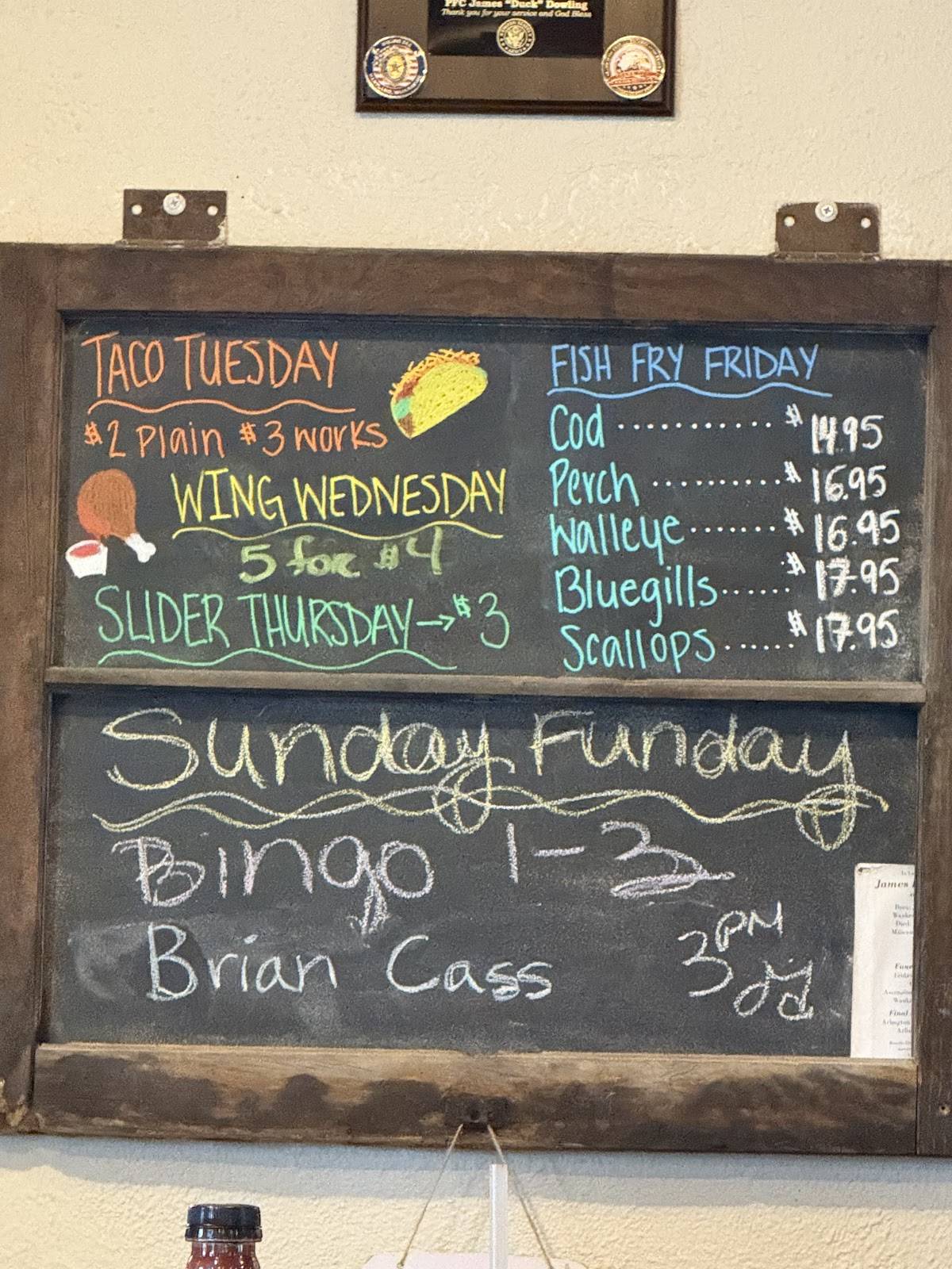 Menu at North Lake Bear Trap pub & bar, North Lake, W314 N 7770
