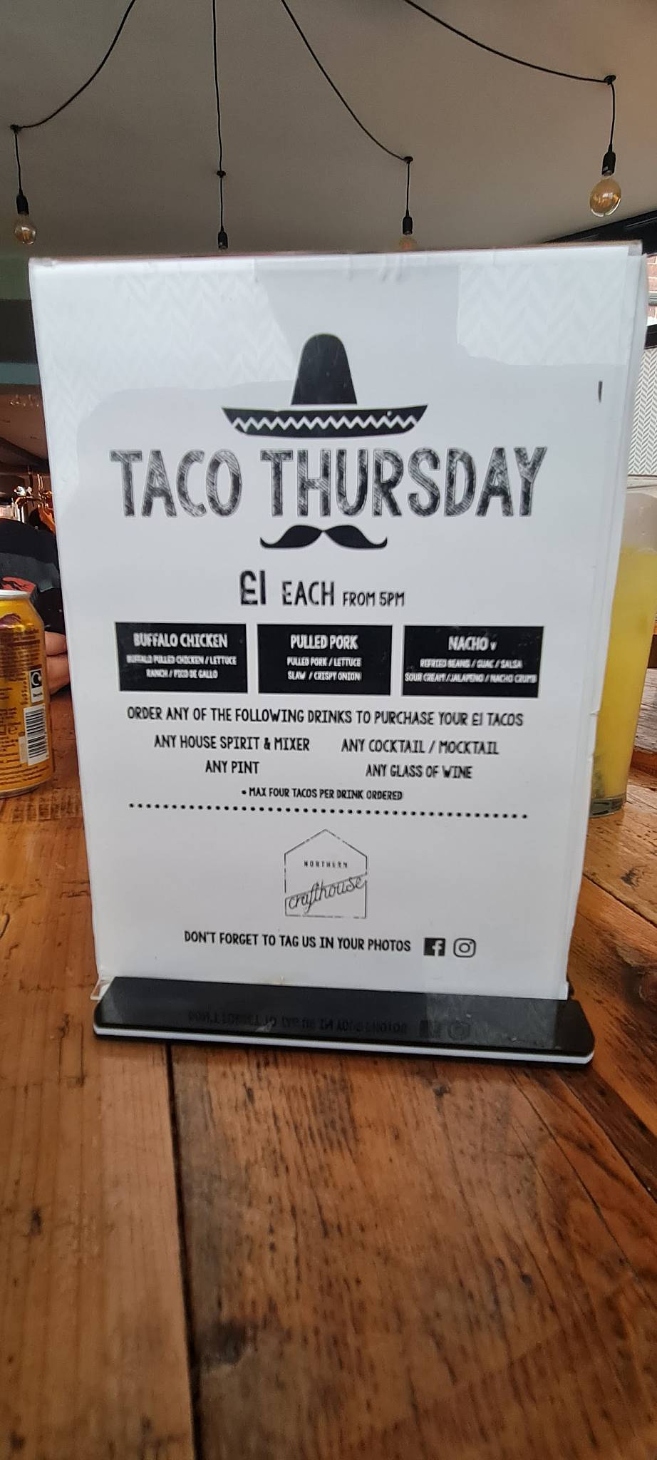 Menu at Northern Crafthouse pub & bar, Whitefield