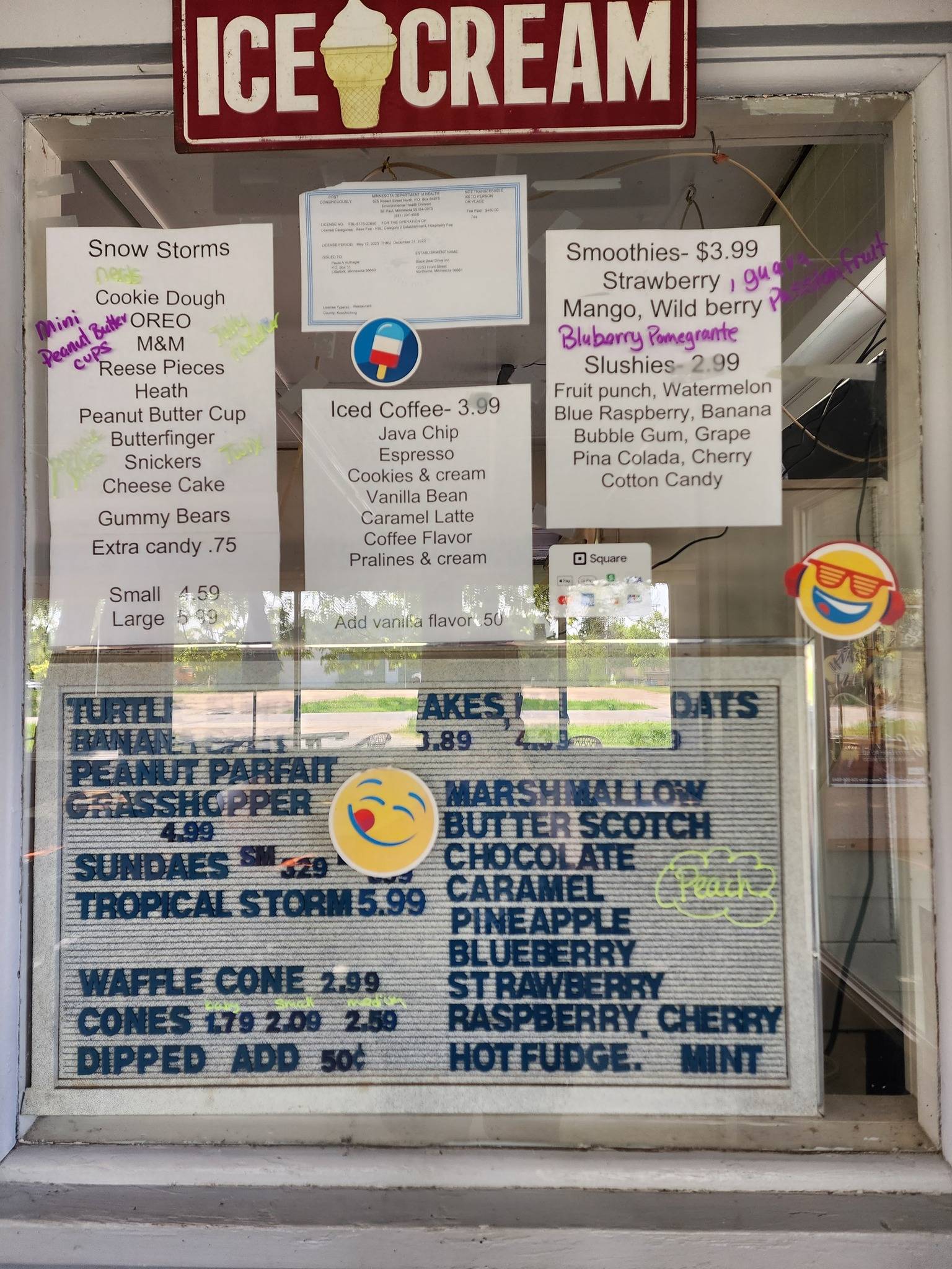 Menu at Black Bear Drive Inn restaurant, Northome