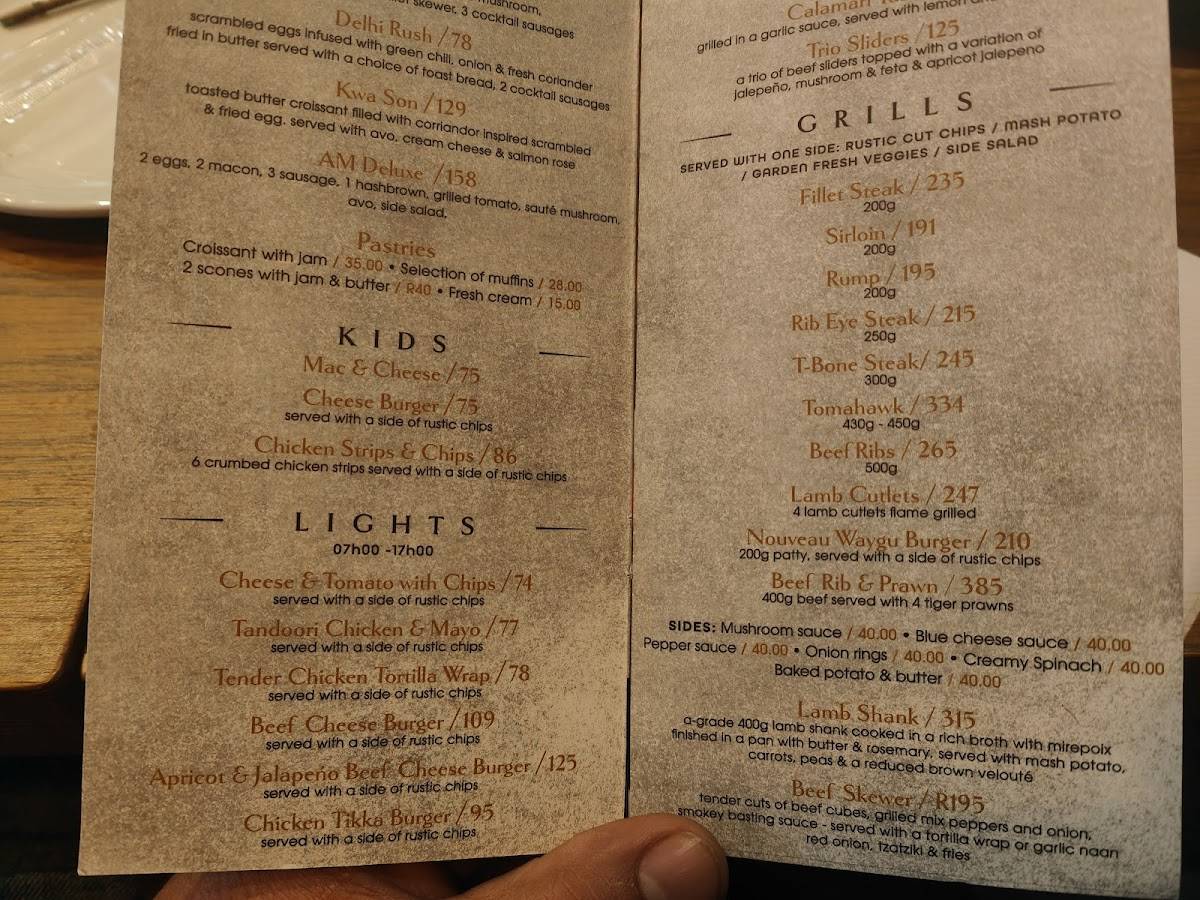 Menu at Nouveau Coffee & Grill - Century City restaurant, Cape Town