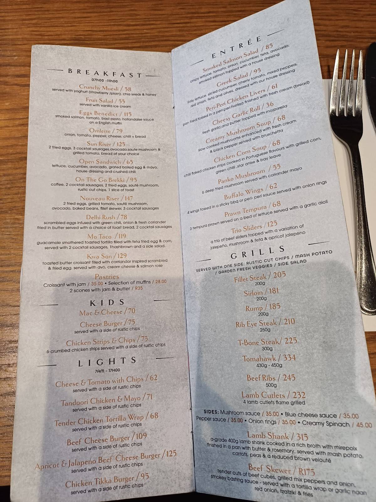 Menu at Nouveau Coffee & Grill - Century City restaurant, Cape Town