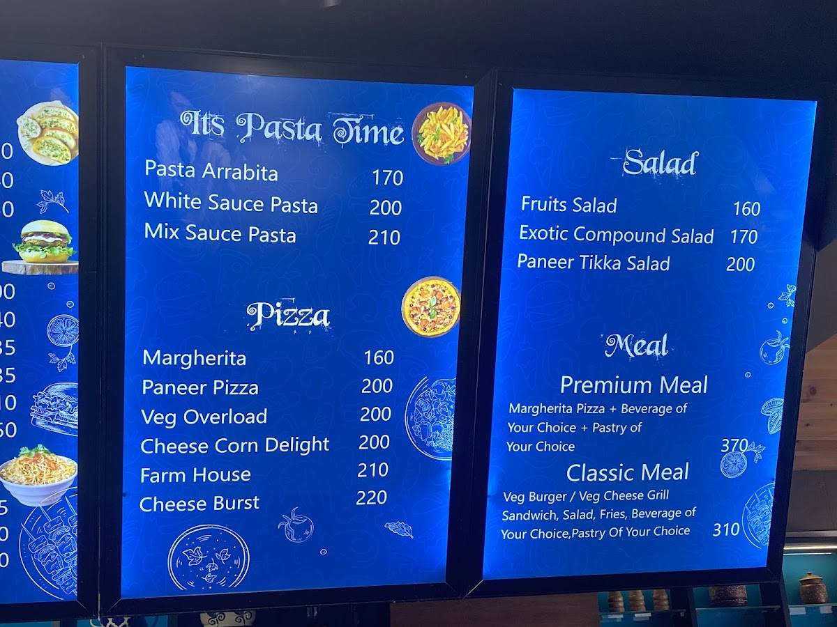 Menu at O Bake Cafe, Sawardari