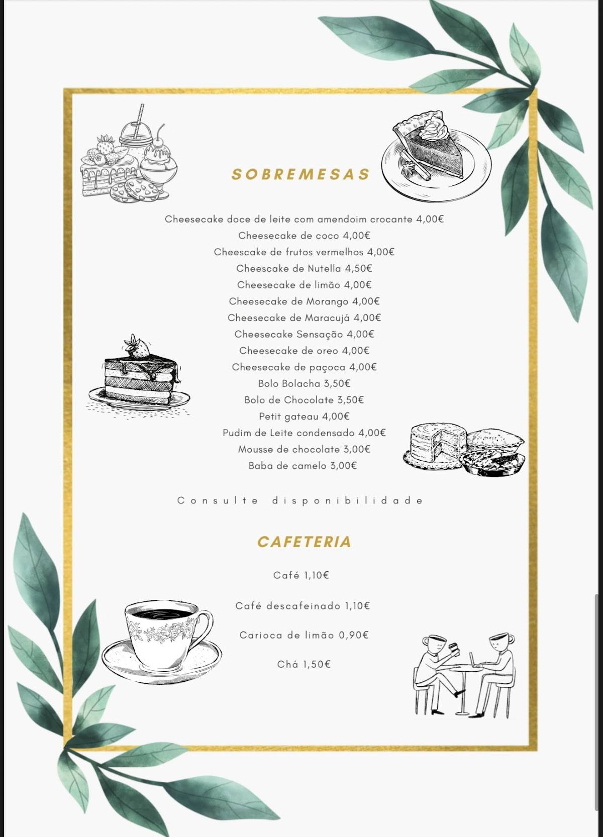 Menu at O Tasco restaurant, Carnaxide, R. 5 de Outubro 41B