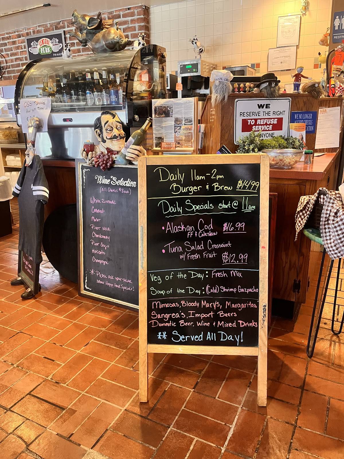 Menu at OSG Cafe, Mesa, E Main St