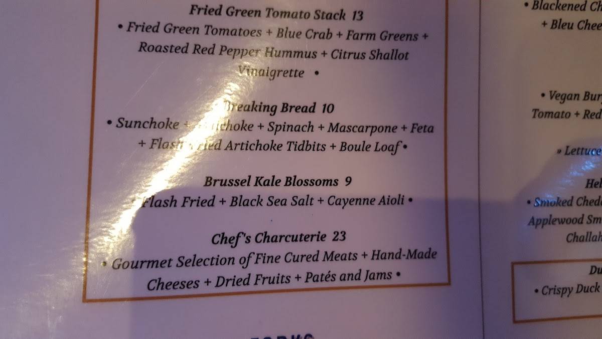 Menu at Ocean 302 steakhouse, Melbourne Beach