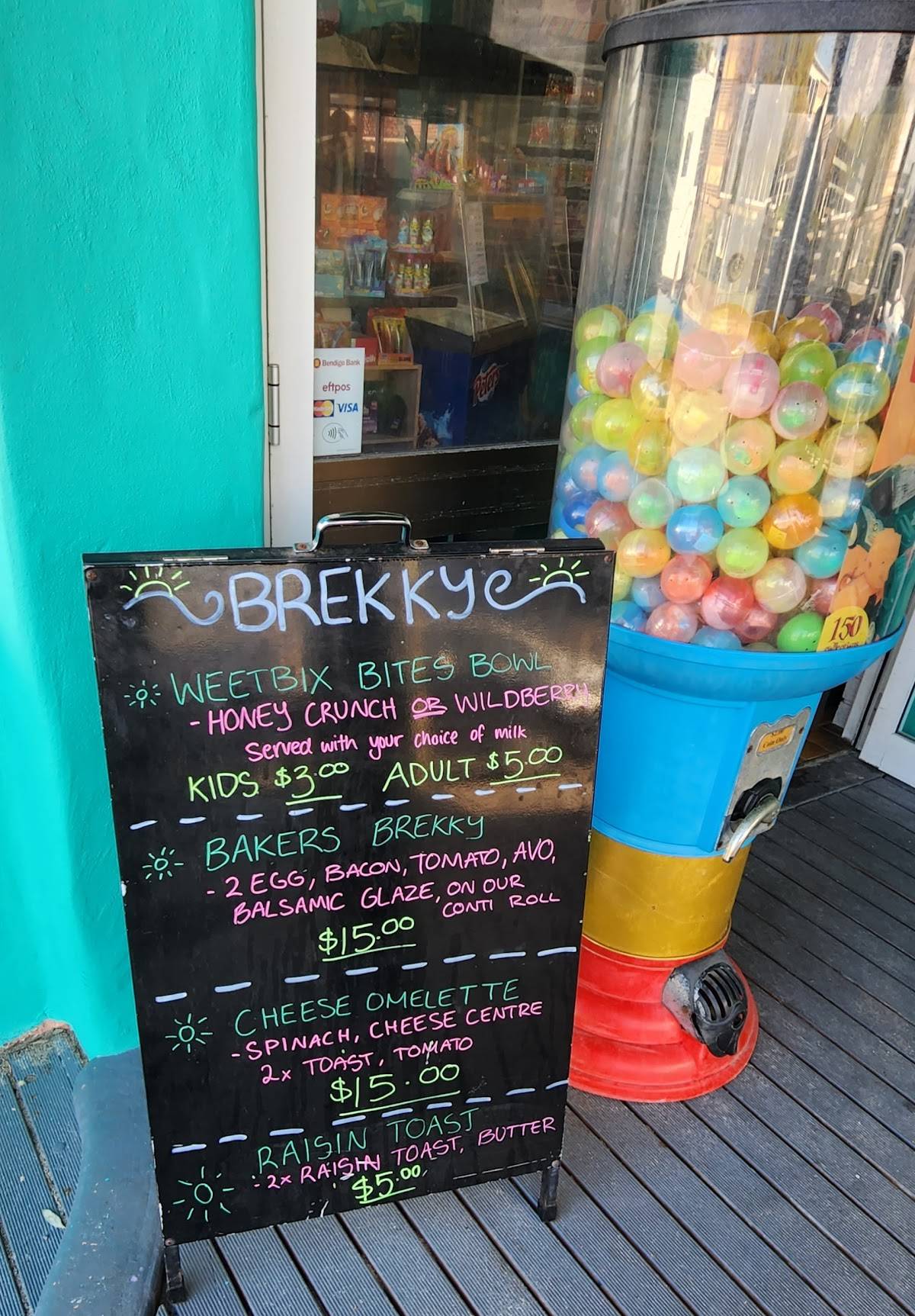 Menu at Offshore Cafe, Lancelin, 160 Gingin Rd