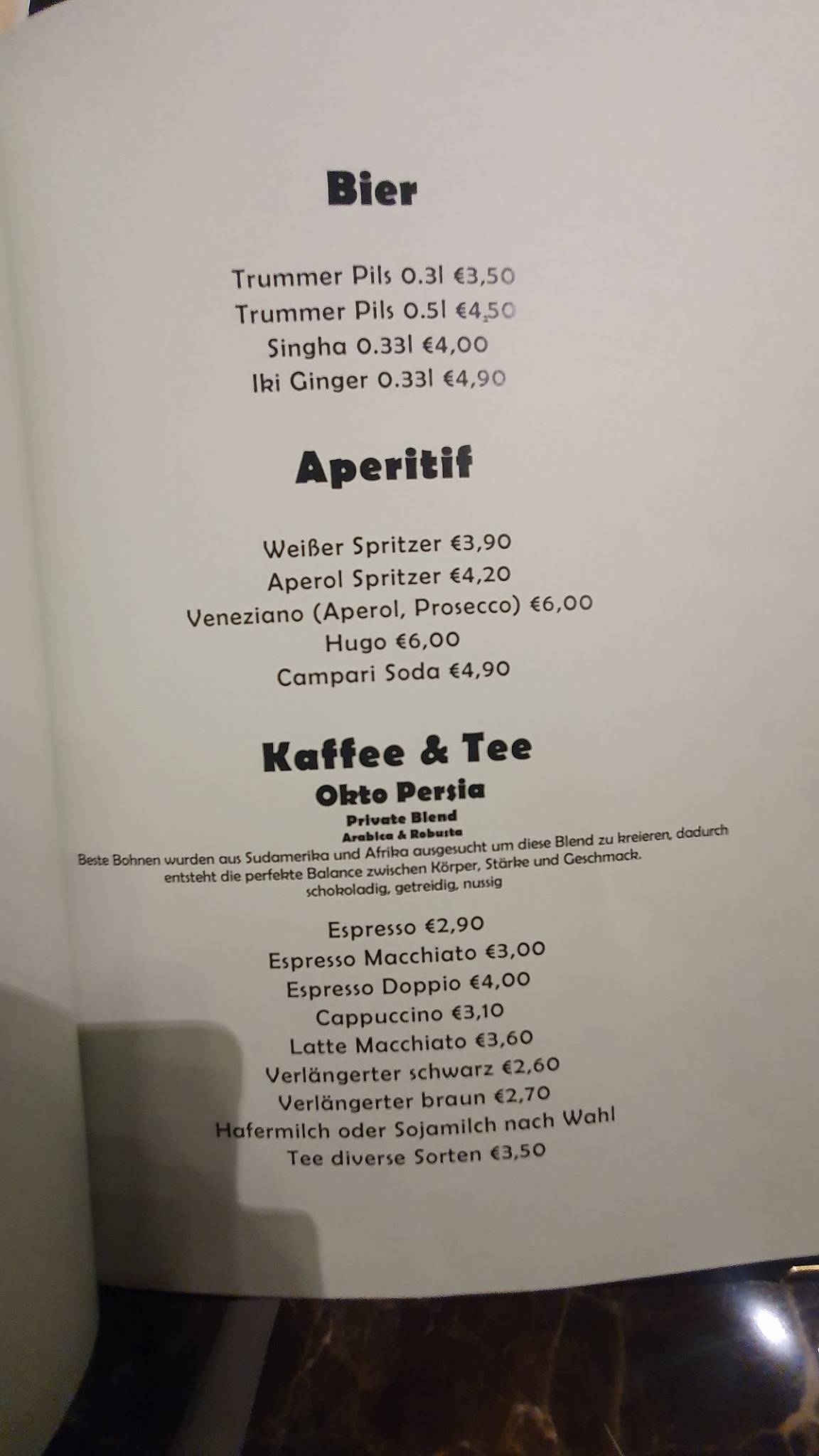 Speisekarte von Okto Dining restaurant, Klagenfurt am Wörthersee