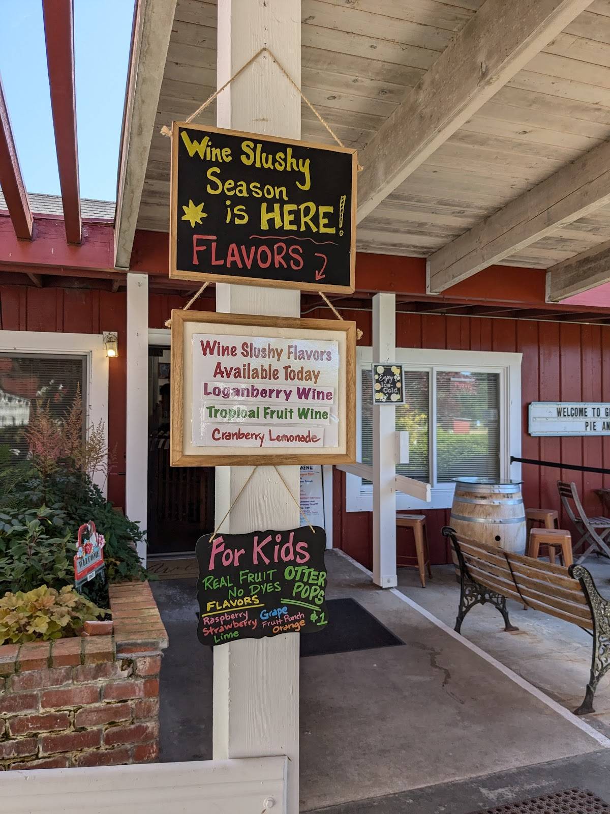 Menu at Old Spots Bistro restaurant, Greenbank