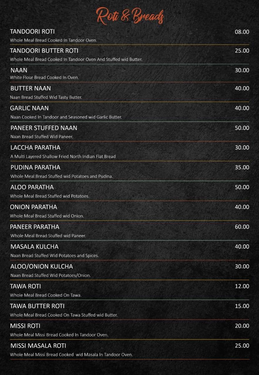 Menu at Hotel Smart and Banquet Hall, Orai