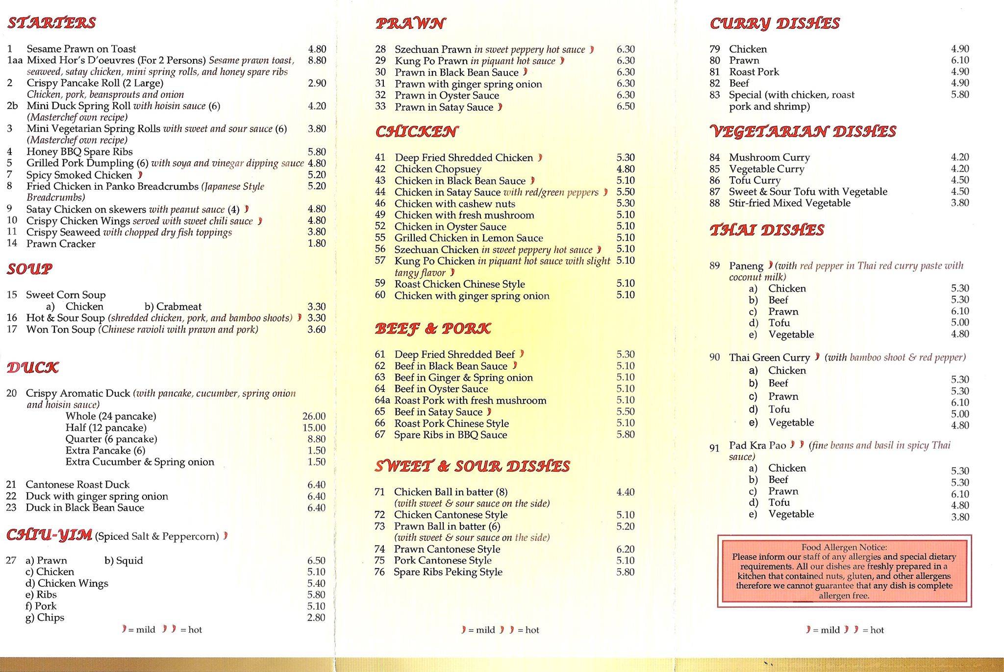 Menu at Master Chef fast food, Hornchurch, 112 Ardleigh Grn Rd