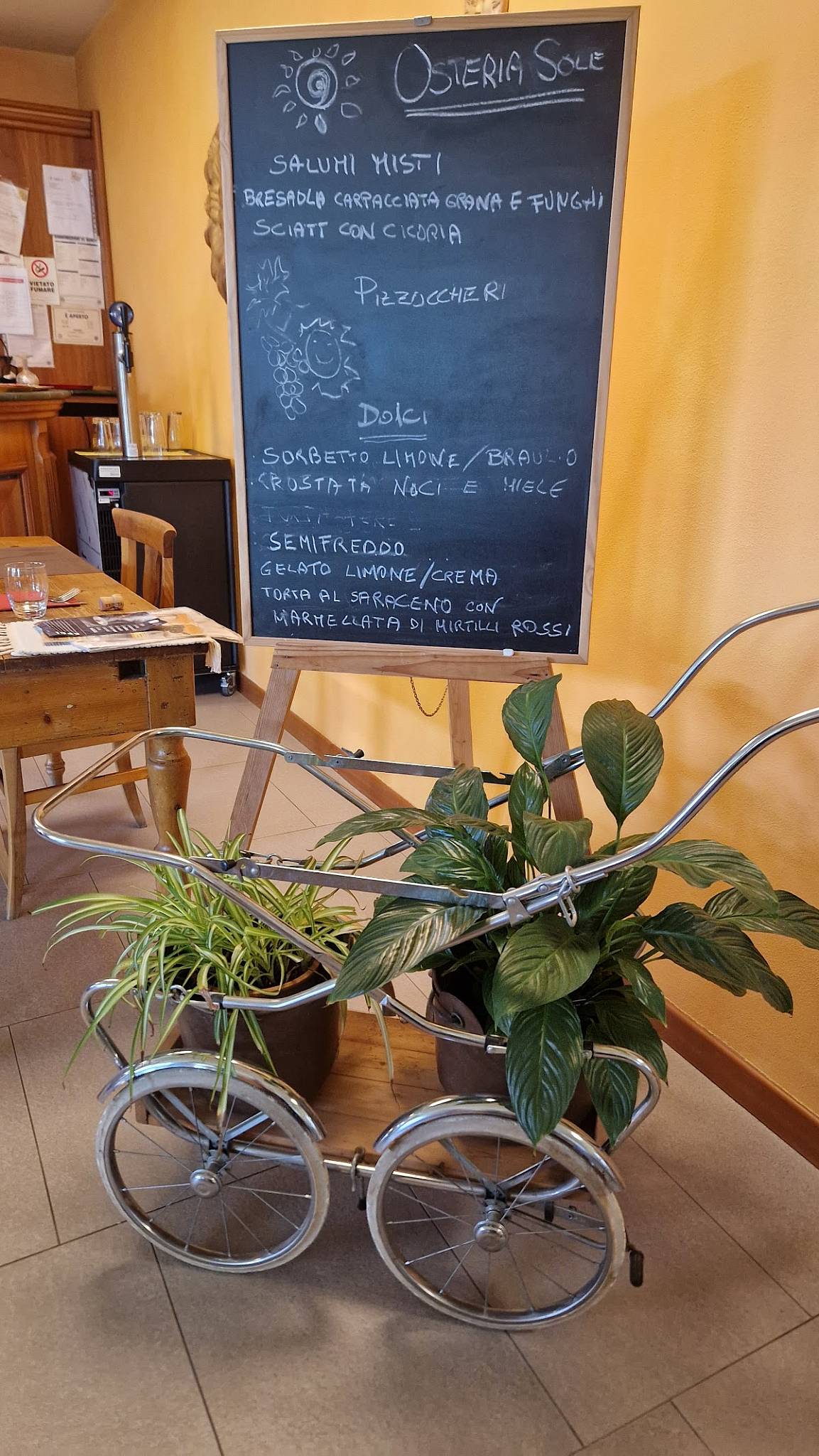 Menu da Osteria al Sole ristorante, Ponte In Valtellina, Via Berola