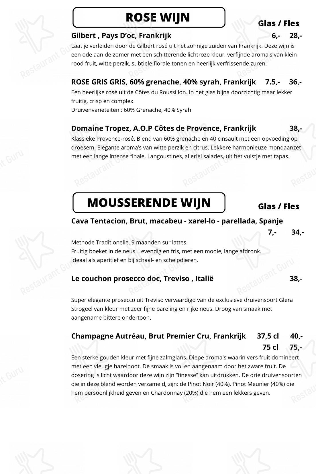 Menu at Oud Edegem Foodbar, Edegem
