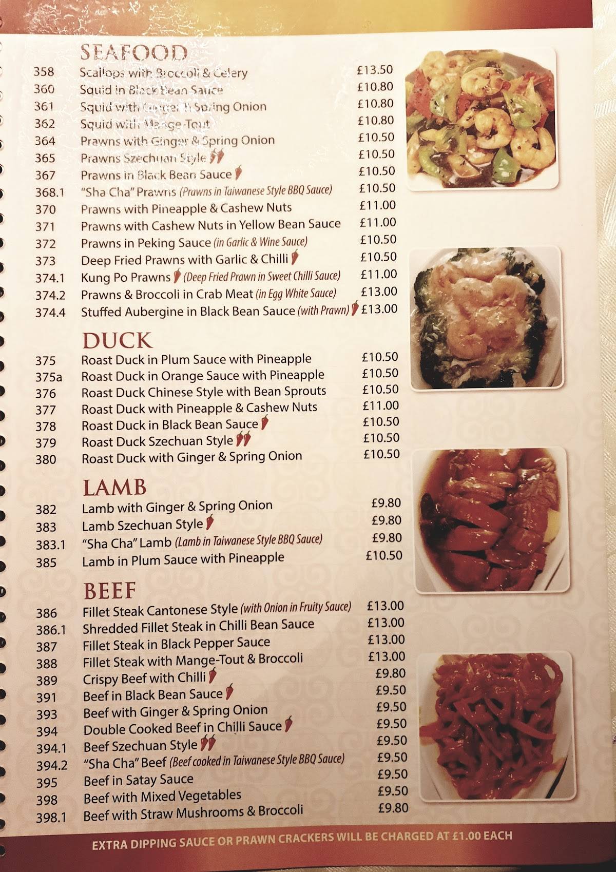 Menu at Golden Palace restaurant, Oxted, 40 Station Rd W