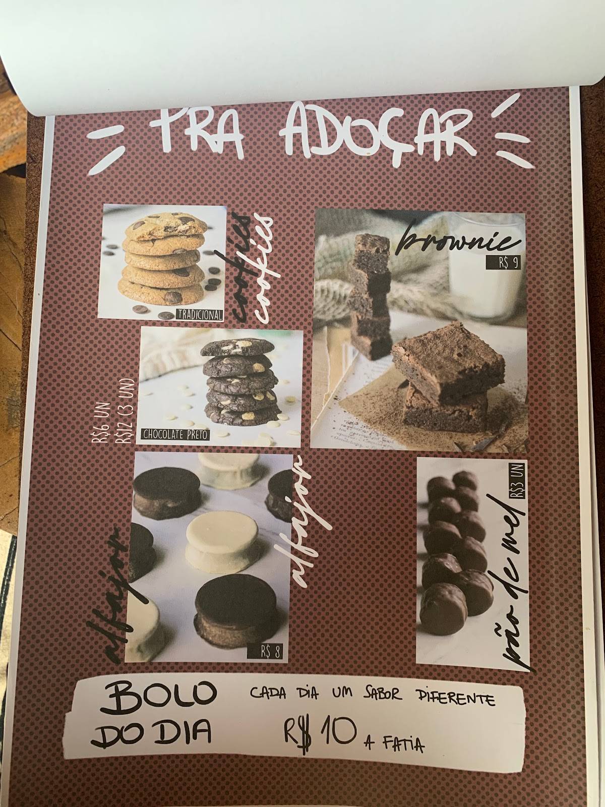 Menu em Pão na Porta pub & Bar, Porto Alegre