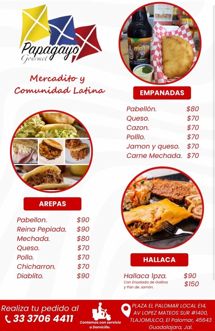 Menu at PAPAGAYO GOURMET Mercadito y Comunidad Latina restaurant ...