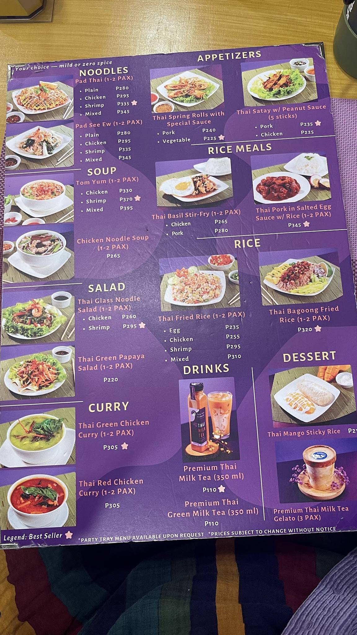 Menu at Pad Thai Express - Maginhawa, Quezon City Branch restaurant ...