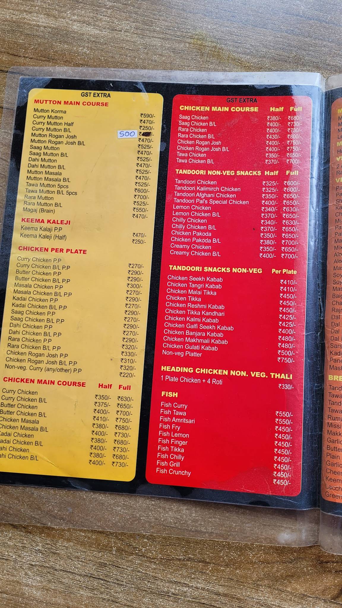 Menu at Pal Dhaba-Pal Dhaba Chandigarh-Non Veg Restaurant-Celebrity ...