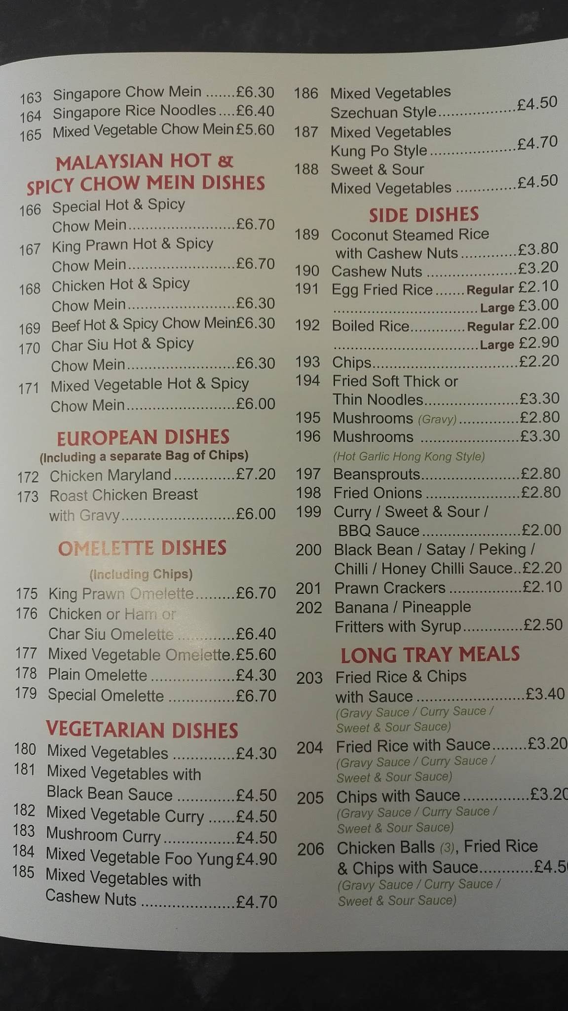 Menu at Panda Chinese Takeaway Livingston fast food, Livingston