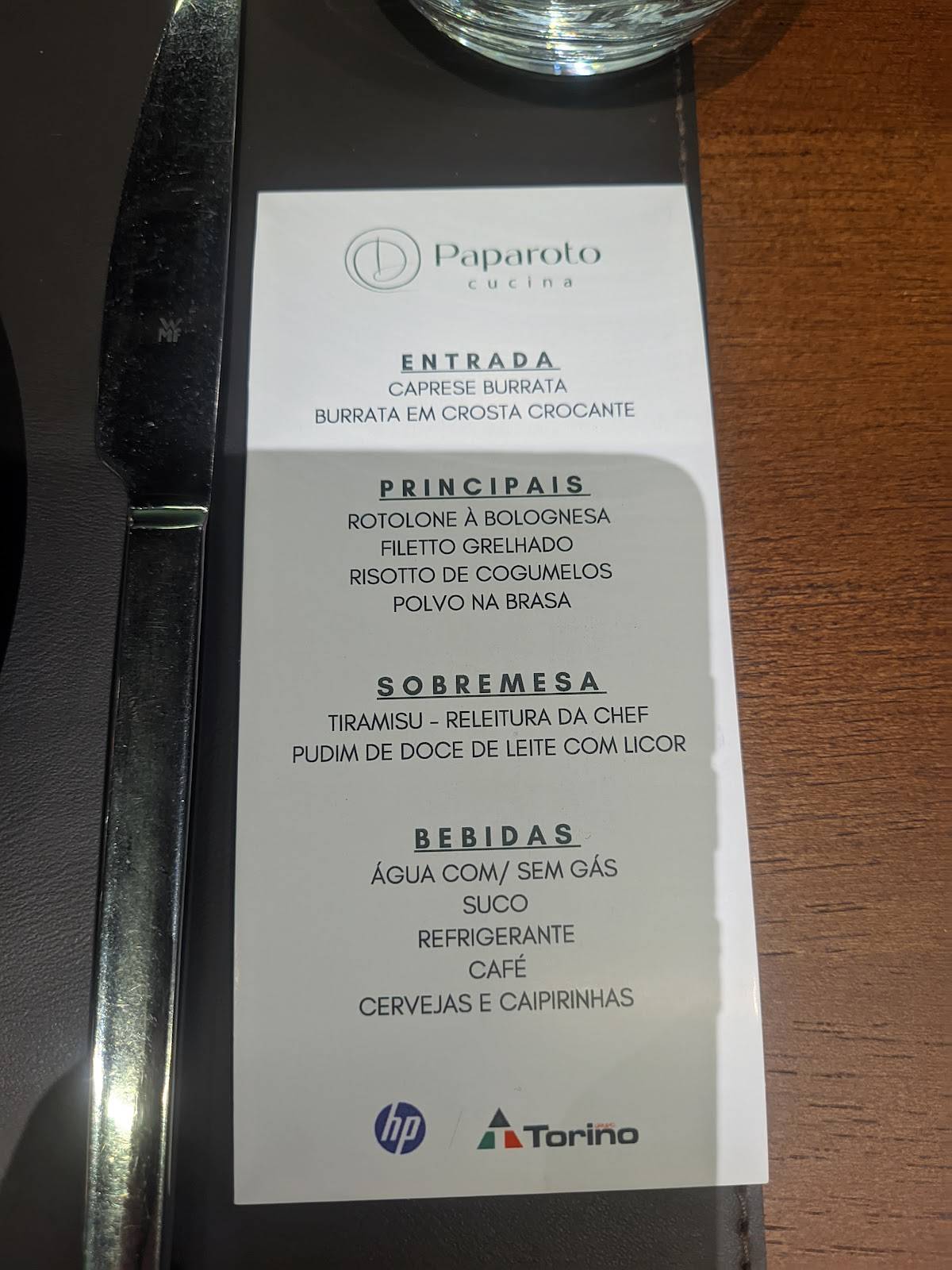Menu em Paparoto Cucina - Complexo Parque da Cidade restaurante, São Paulo