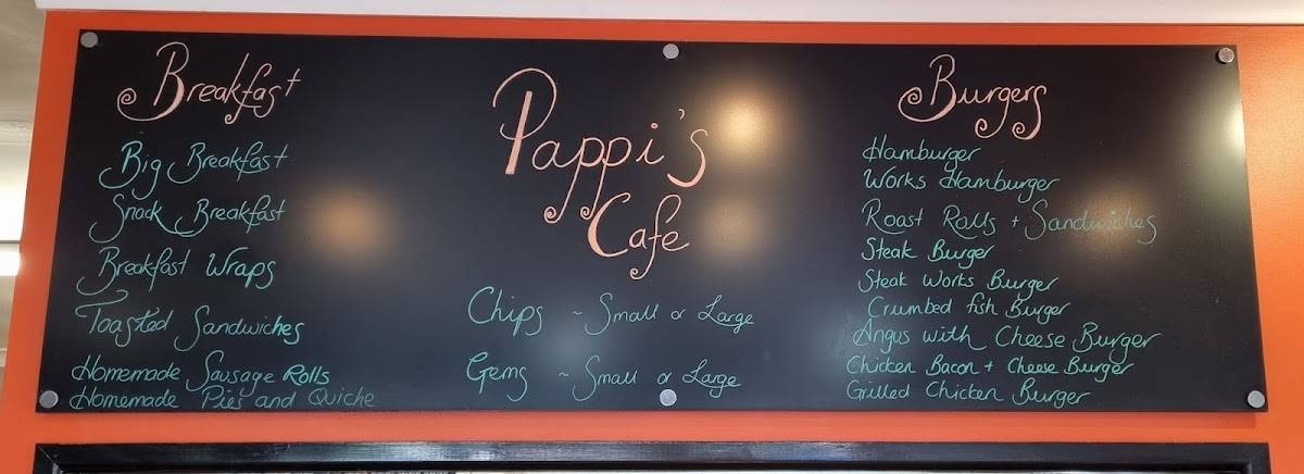 Menu at Pappi's Cafe & Takeaway, Deception Bay, 37 Boundary Rd