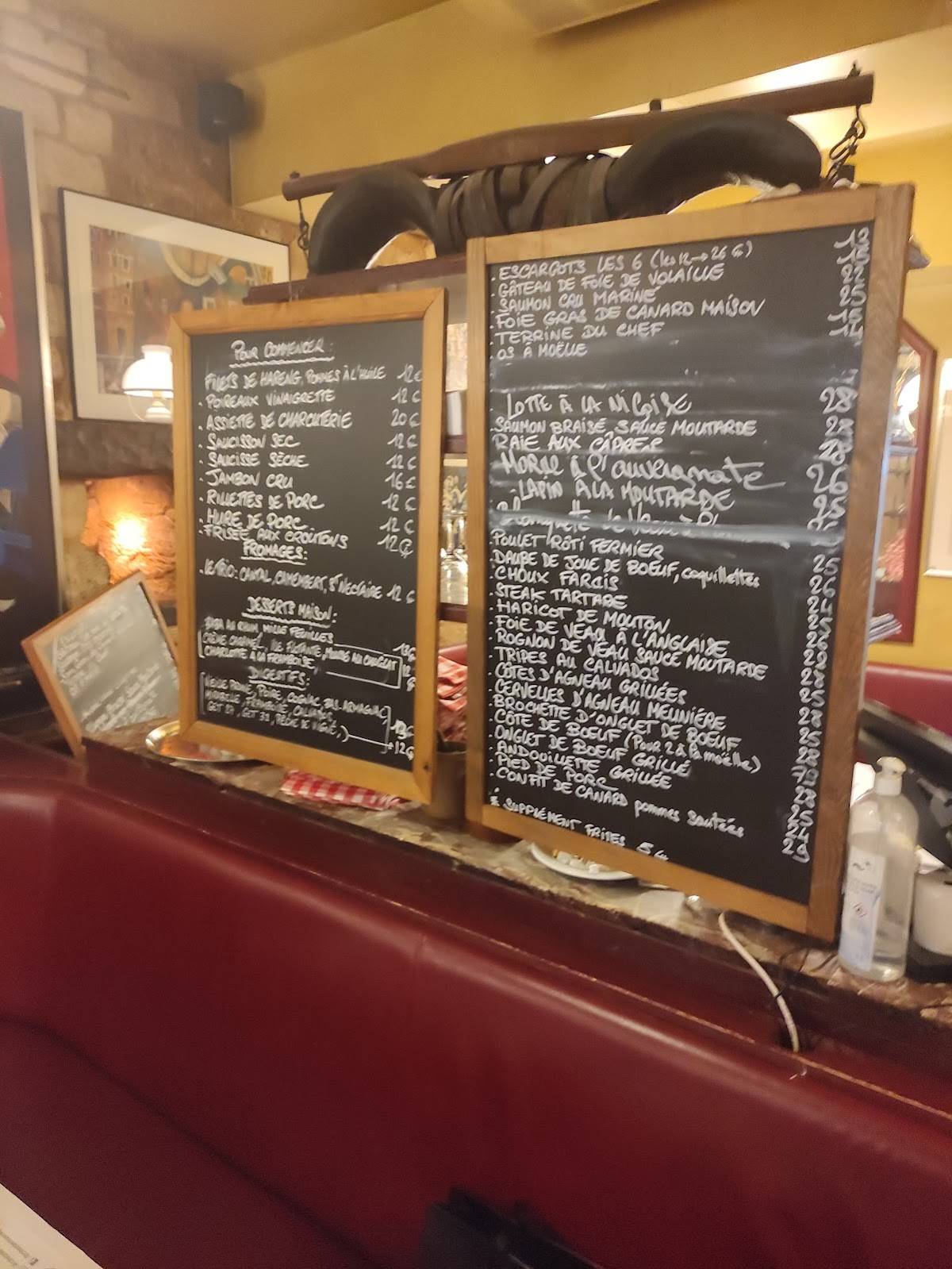 Menu at La Tour Montlhéry - Chez Denise restaurant, Paris, 5 Rue des ...