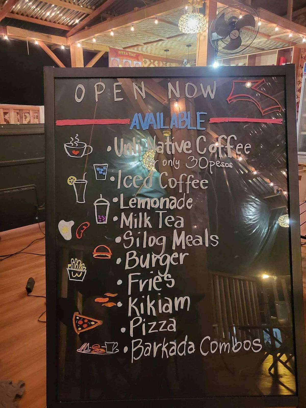 Menu at Past Coffee, Kabankalan