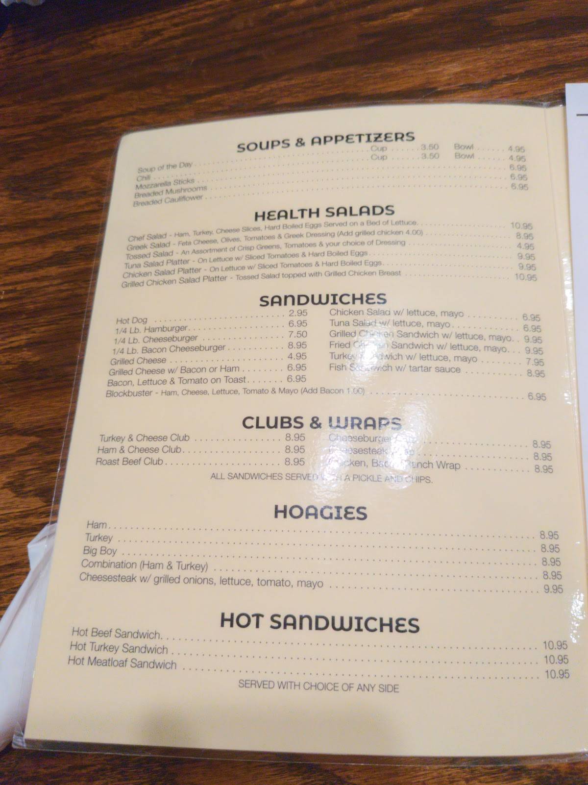 Menu at Path Valley Family Restaurant, Spring Run