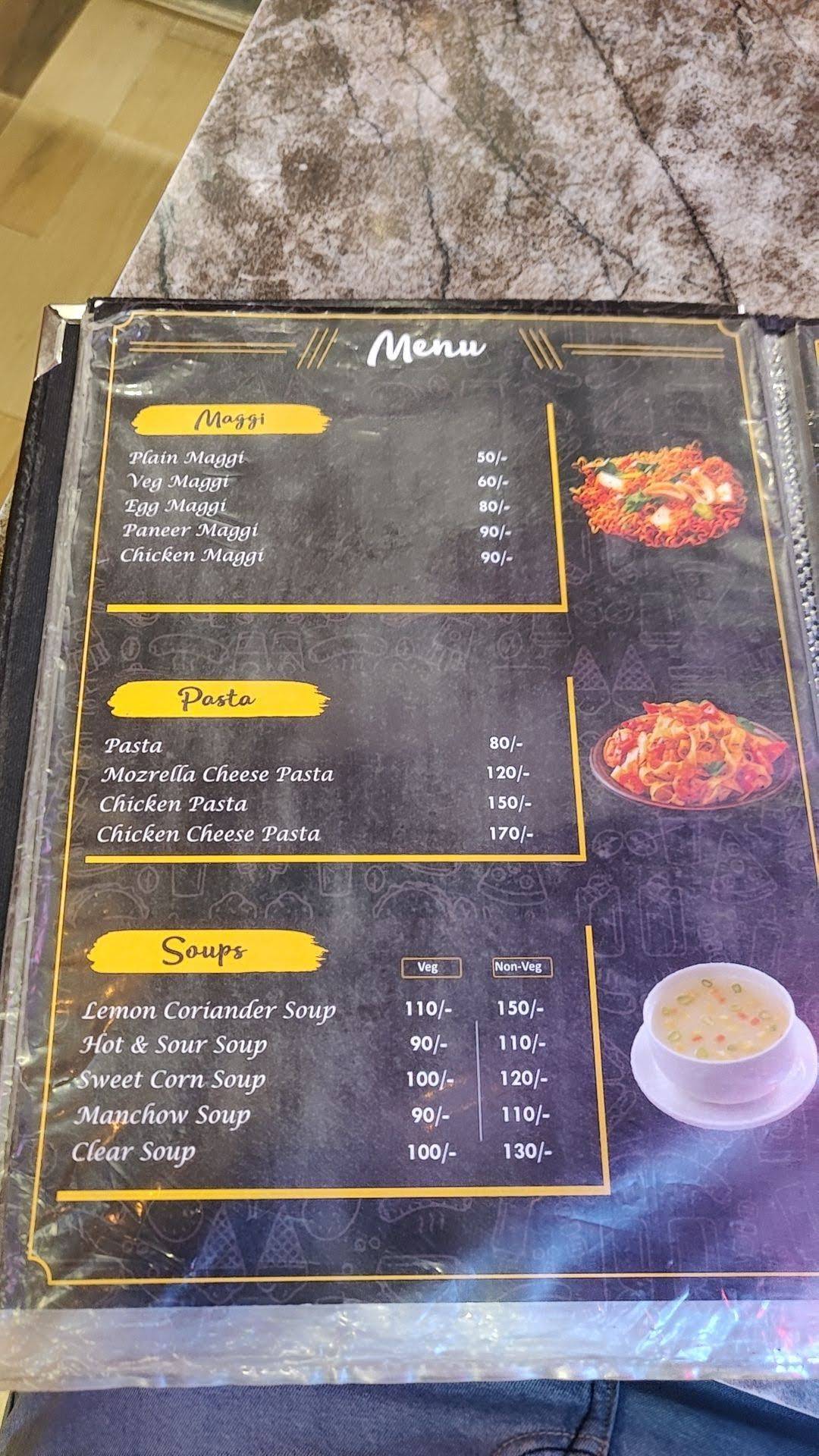 Menu at Momo's World Cafe, Patna