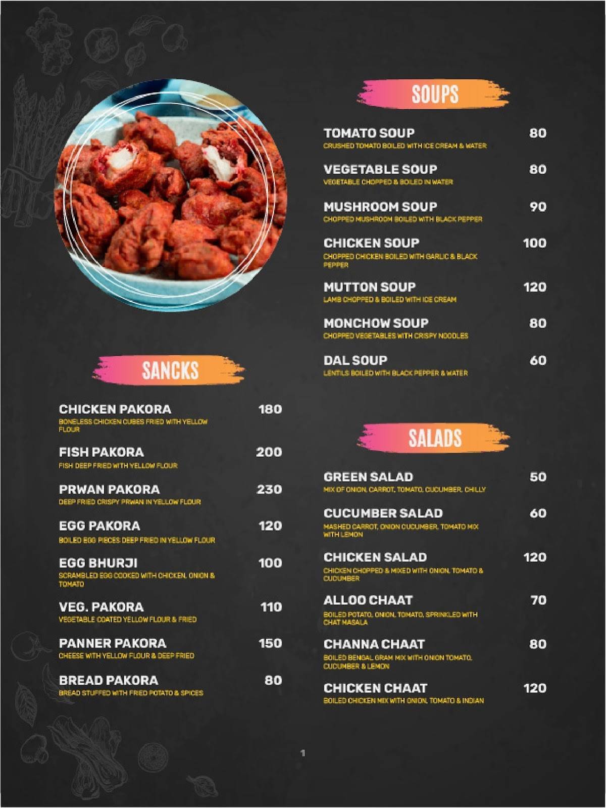Menu at indori Foodiez - Indian Family Restaurant Pattaya, Pattaya City