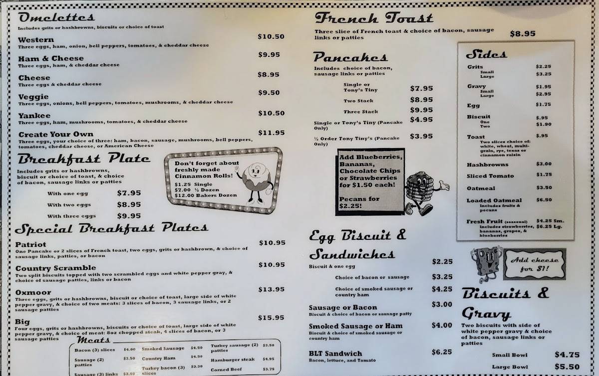 Menu at Pelham Diner restaurant, Pelham