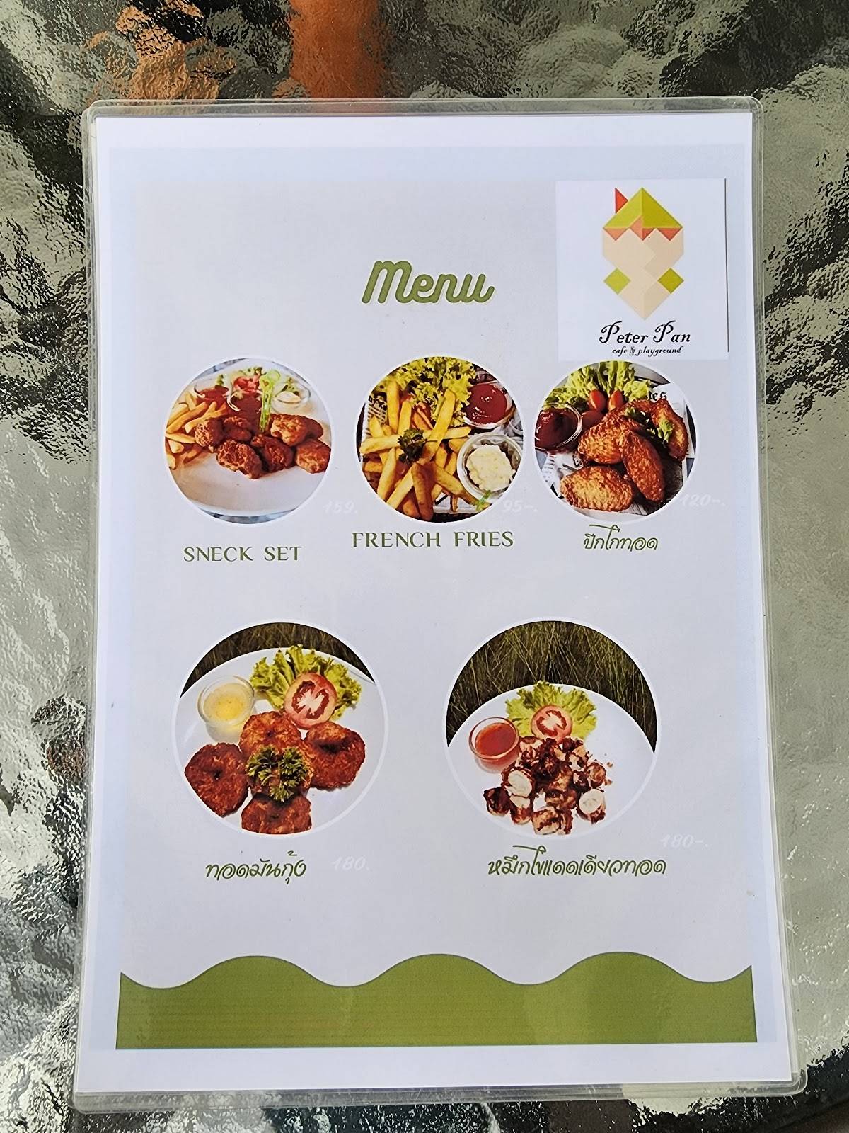 Carta de Peter Pan cafe & restaurant, Bang Khu Wat