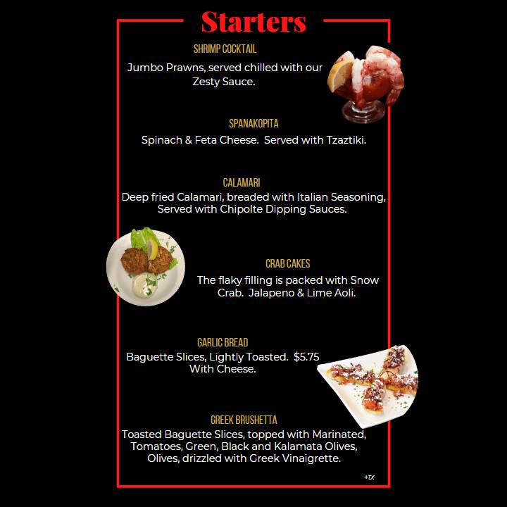 Menu at Pier 21 pub & bar, Penetanguishene