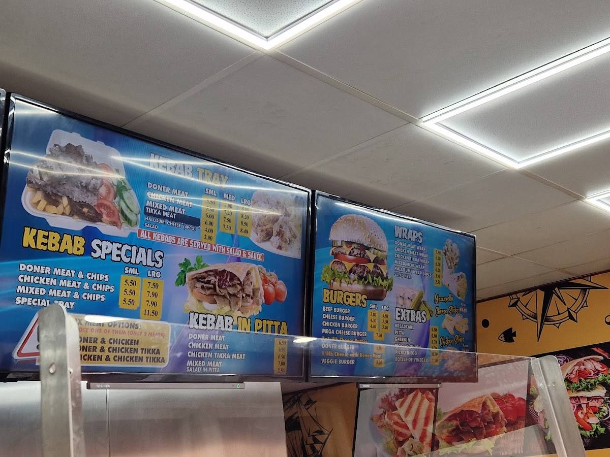 Menu at Pisces Fish & Chip Shop restaurant, South Anston