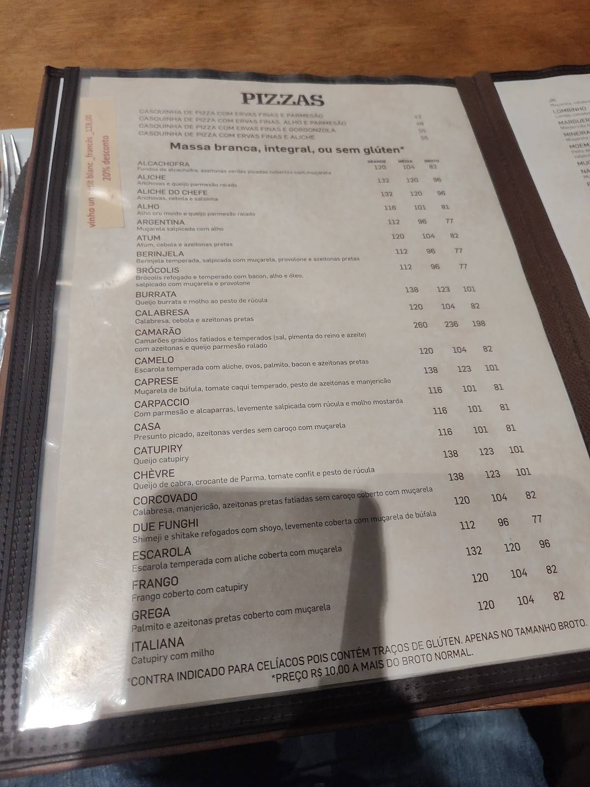 Menu em Pizzaria Camelo, São Paulo, R. Pamplona