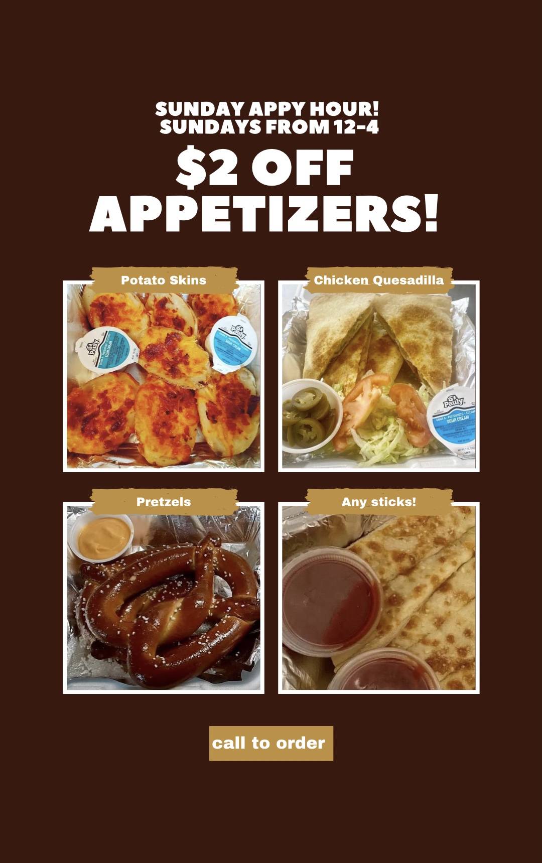 Menu at Brown House Pizza pizzeria, Quaker City