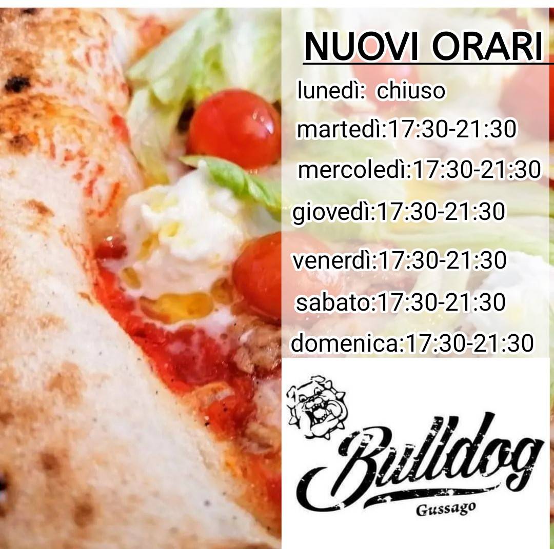 Menu da Pizzeria Bulldog, Gussago