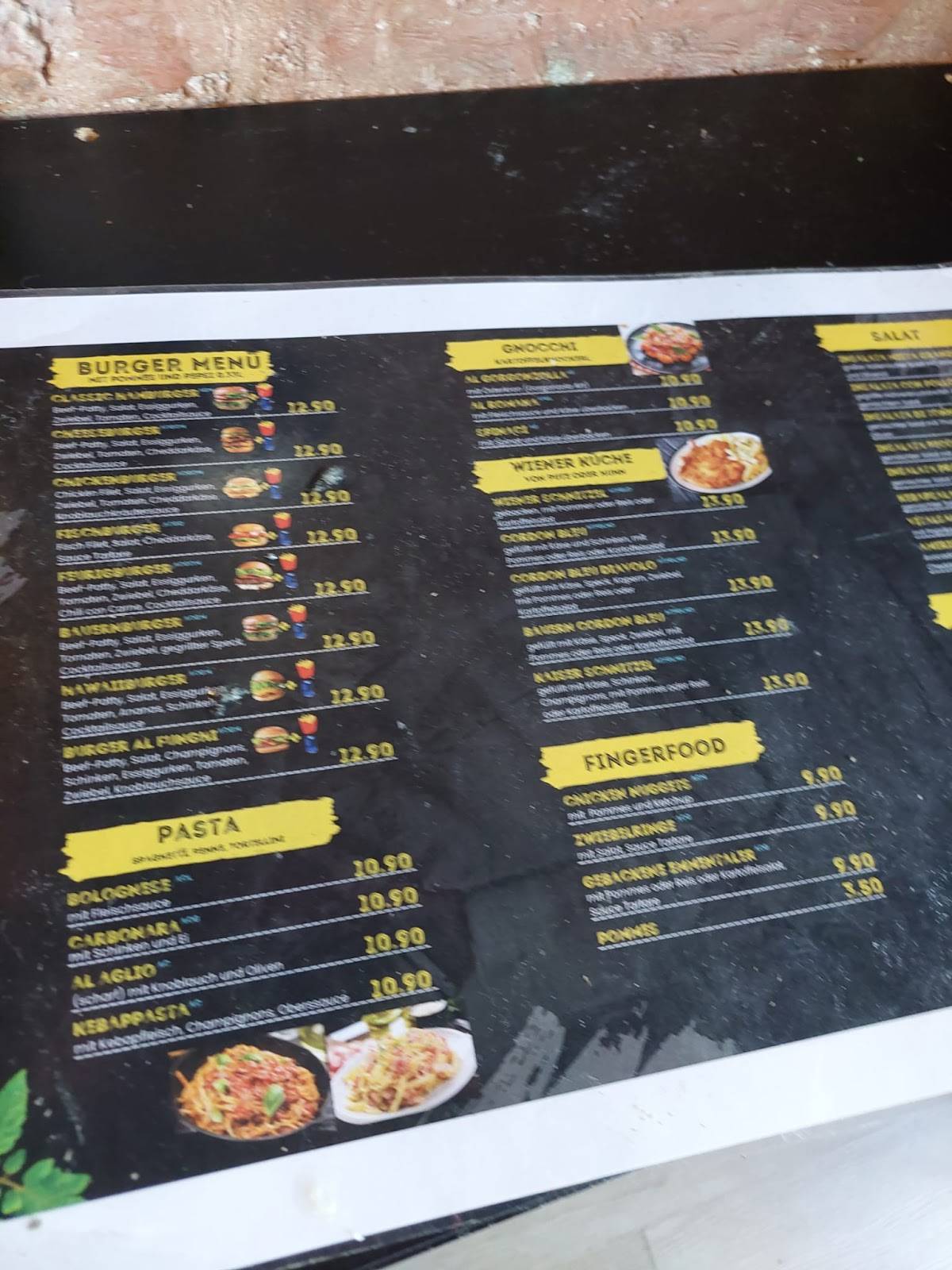 Speisekarte von Dahab Döner — Kohlegrill & Steinofen pizza, Wien