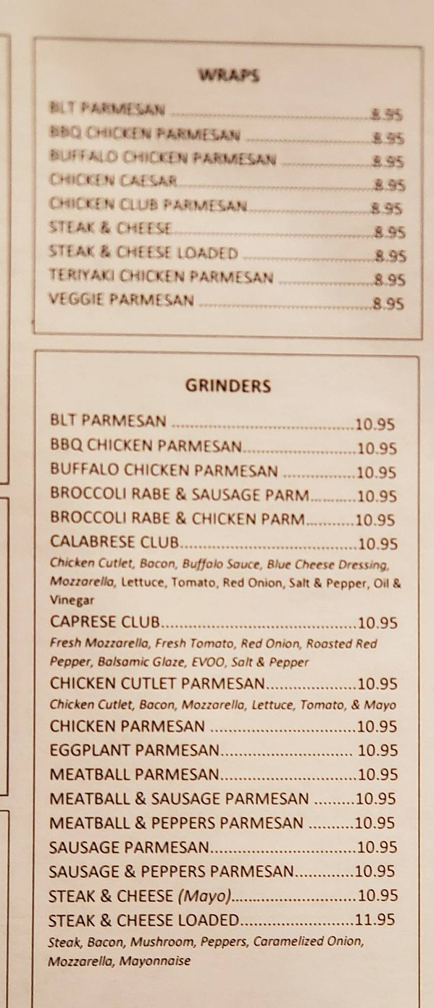 Menu at New Haven Pizza Place pizzeria, Milford