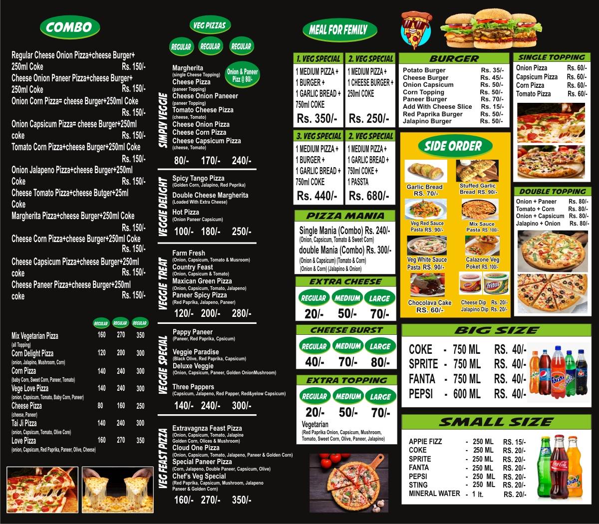 Menu at Pizza24seven, Greater Noida