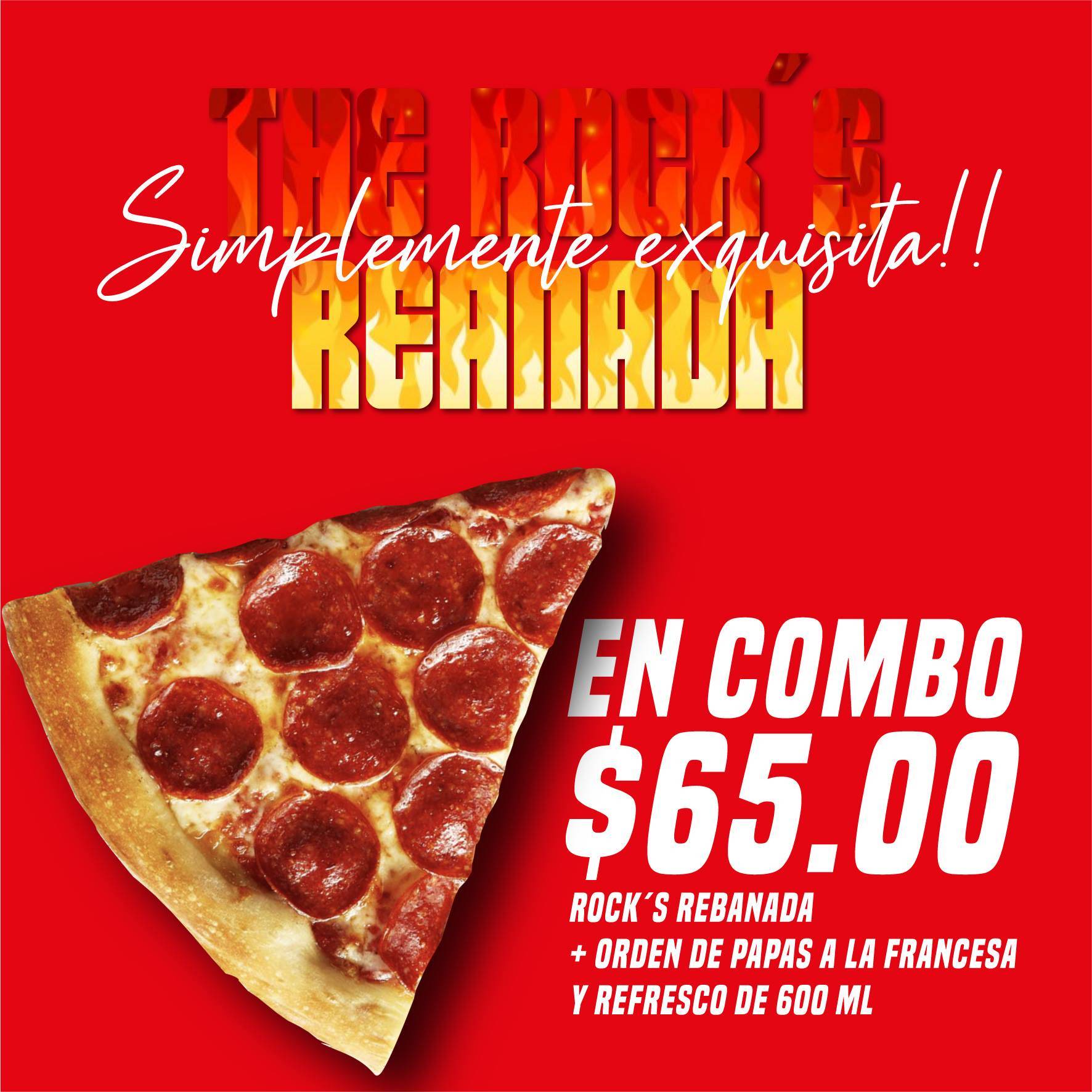Menu at The Rock's Pizza pizzeria, Bucerías