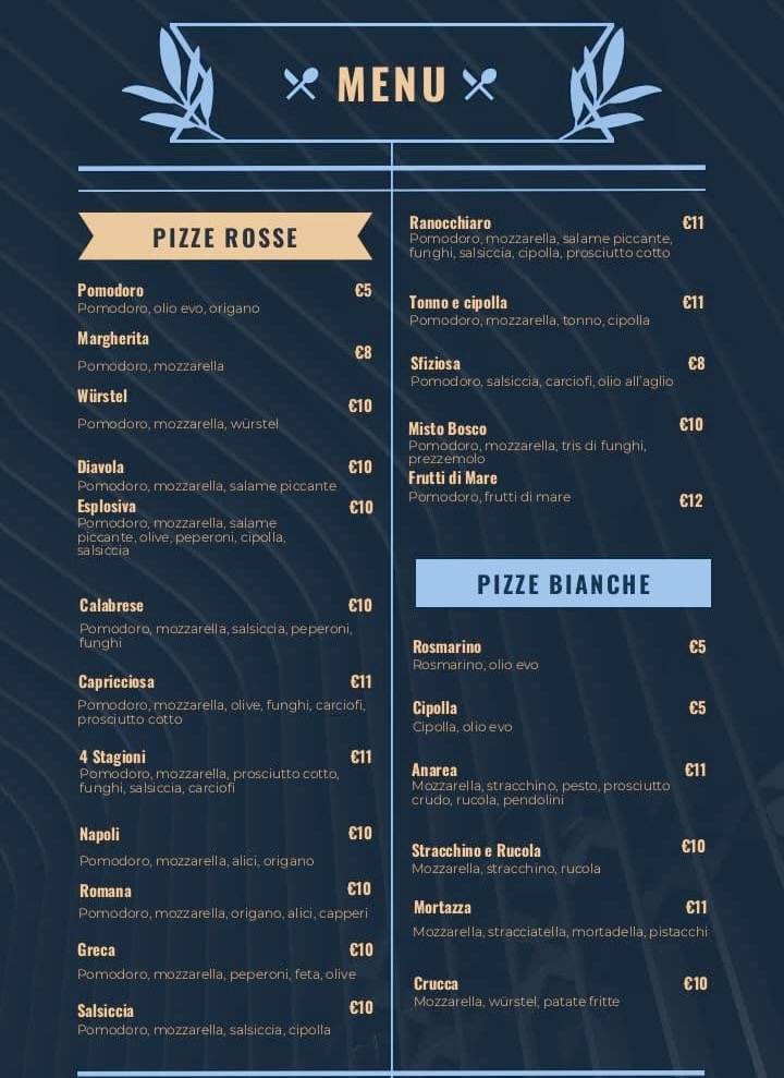 Menu at Pizzeria & Gastronomia Da Nati e Andrea, Marotta
