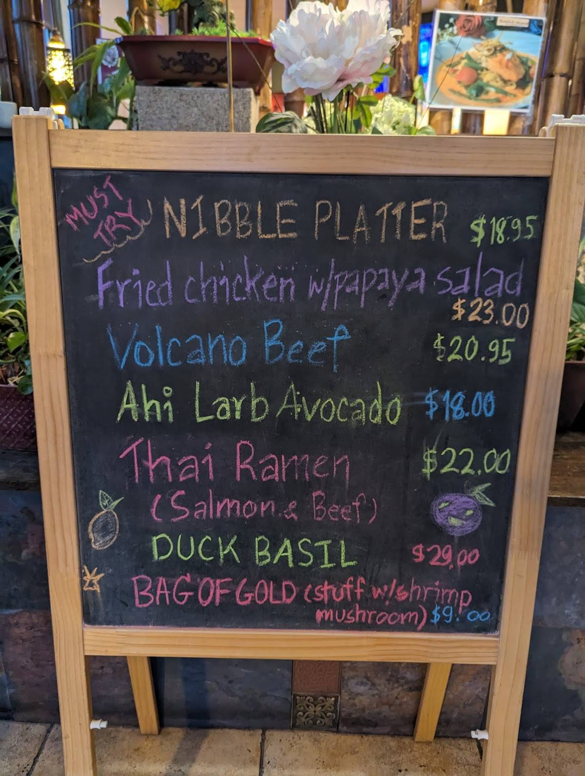 Menu at Planet Thai restaurant, Vancouver, 910 NE Tenney Rd