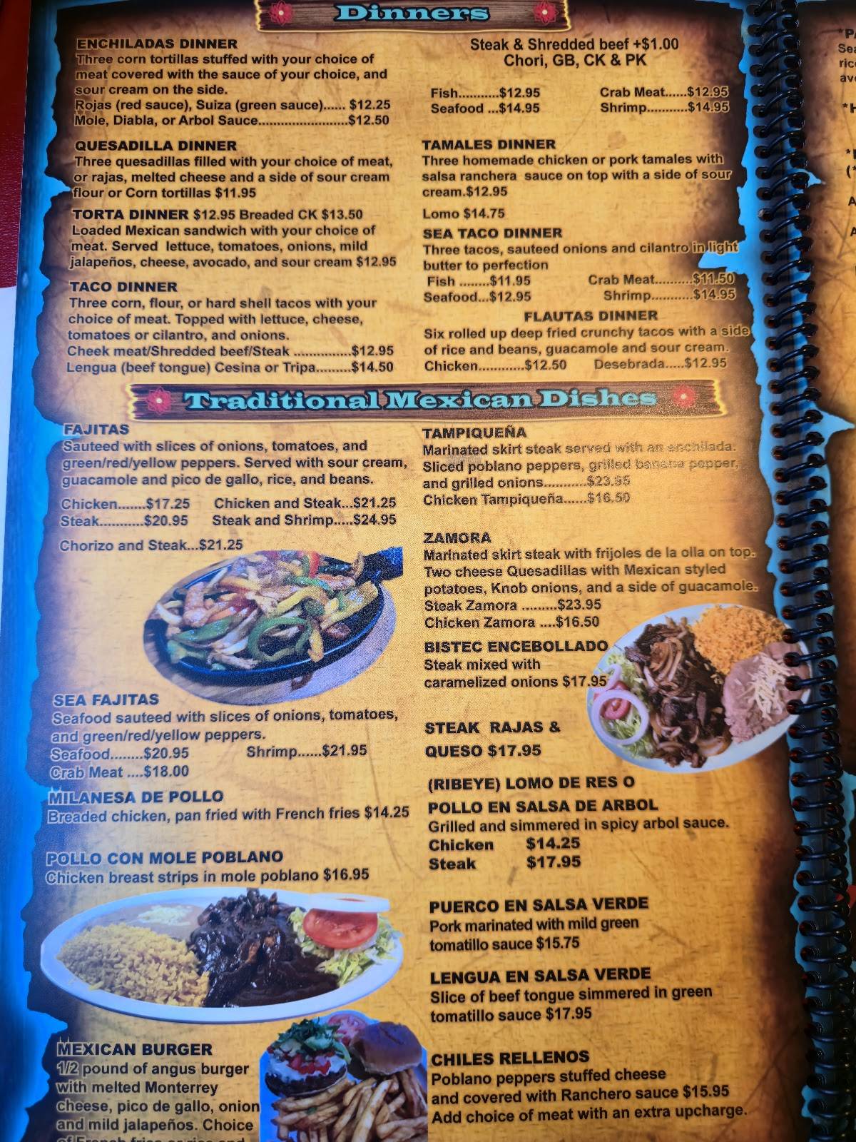 Menu at Plaza Garibaldi restaurant, Waukesha, Silvernail Rd