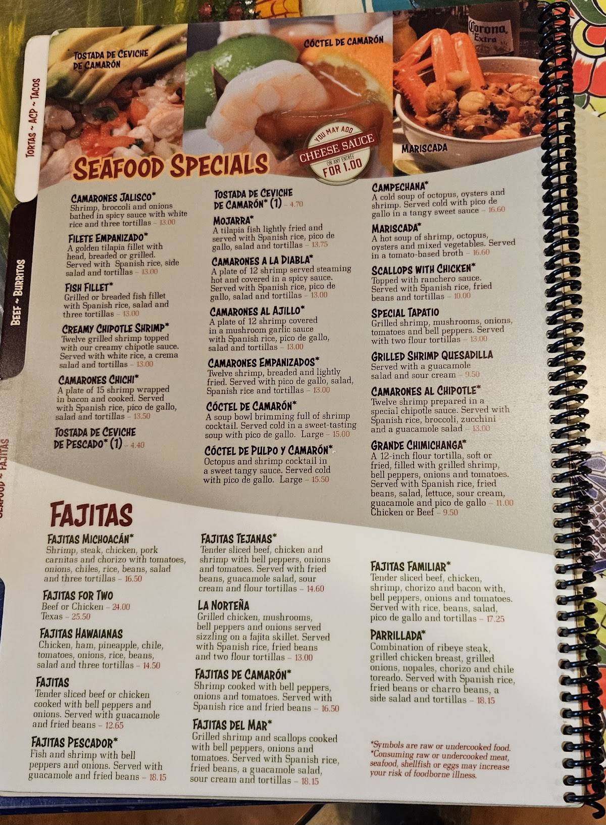 Menu at Poblanos Mexican Grill restaurant, Mountain City