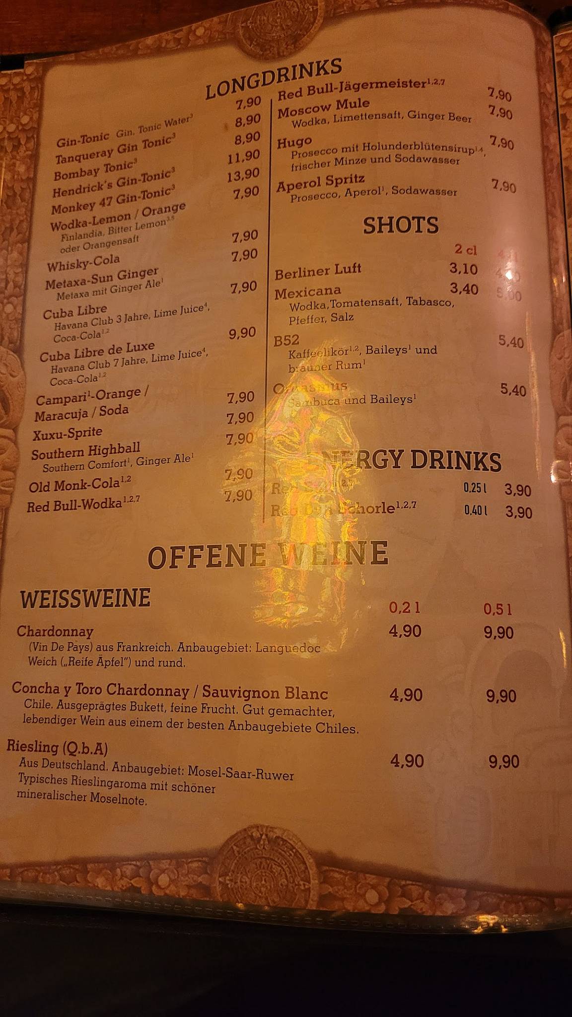 Speisekarte von PocoLoco 4 Cantina Mexicana & Cocktailbar Karow, Berlin