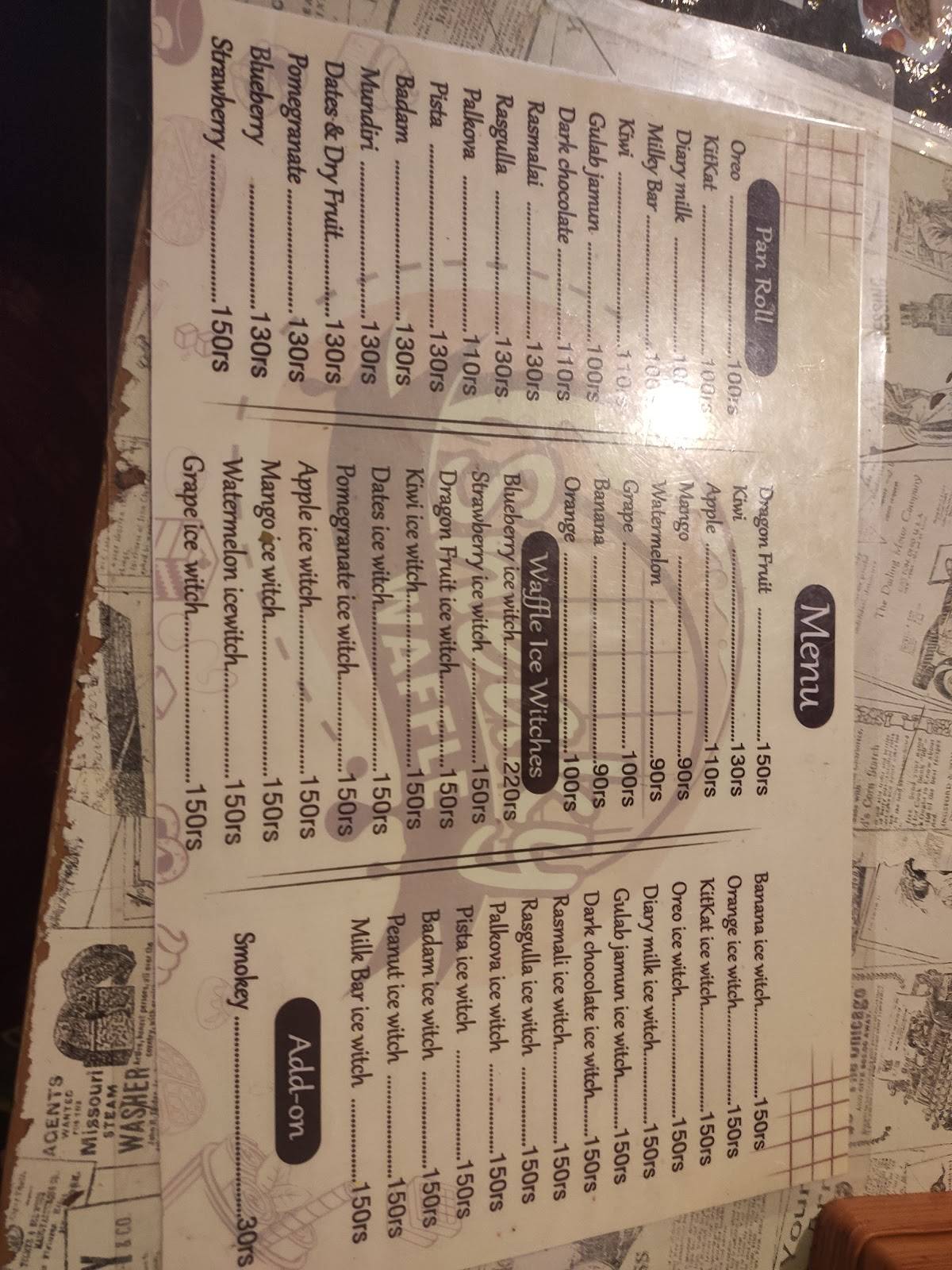Menu at MAD GRILL ROOFTOP RESTAURANT, Pollachi