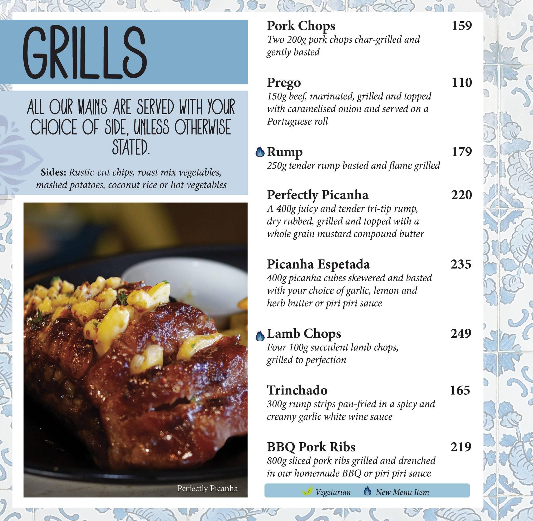 Menu at Ponta - Portuguese Inspired Food Restaurant, South Africa